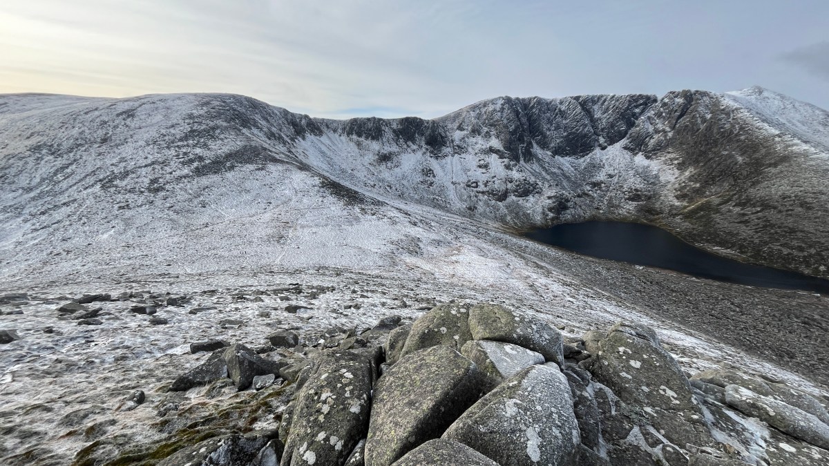 Meikle Pap – Clare, happiest outdoors!